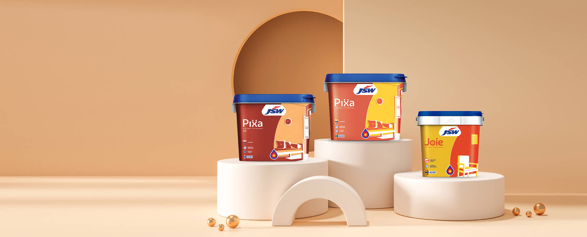 Pixa: Water-Based Emulsion Paints for Interior Wall | JSW Paints